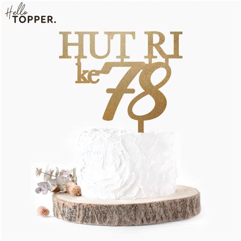 Jual Cake Topper Special Kemerdekaan Topper Kue Akrilik Dirgahayu