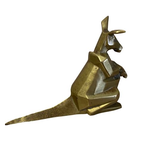Cubist Brass Kangaroo Brass Bluebonnet Vintage