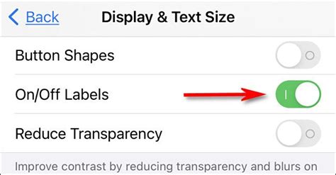 How To Enable On Off Toggle Labels On IPhone And IPad
