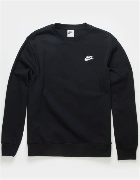 Nike Sportswear Club Fleece Mens Crewneck Sweatshirt Black Tillys