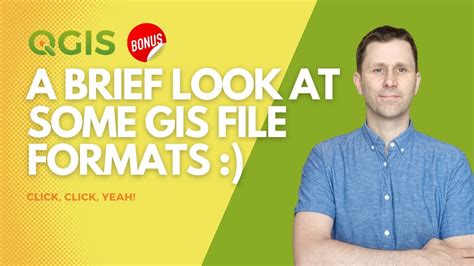 Gis File Formats In Qgis Youtube