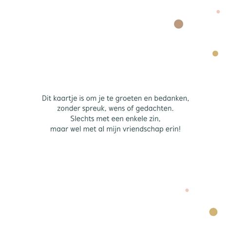 Bedankkaart Met Stippen Bedankkaartjes Kaartje2go