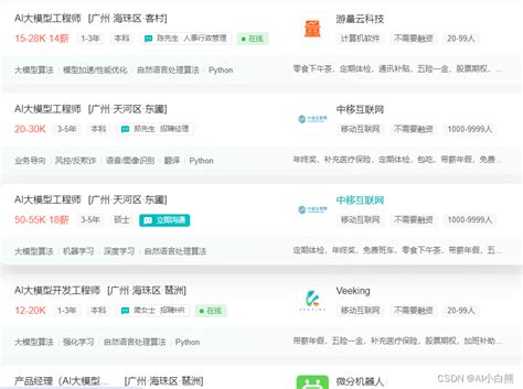 AI大模型的就业岗位及薪资附学习指南 张士玉小黑屋