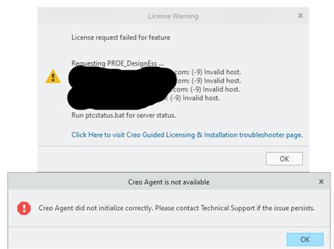 License Request Failed For Feature Ptc Community