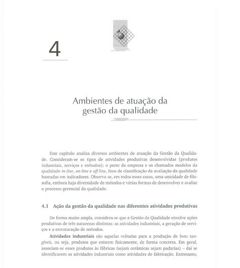 Cap 4 Paladini Ambiente De Atuacao Da Gestao Da Qualidade Gestão Da