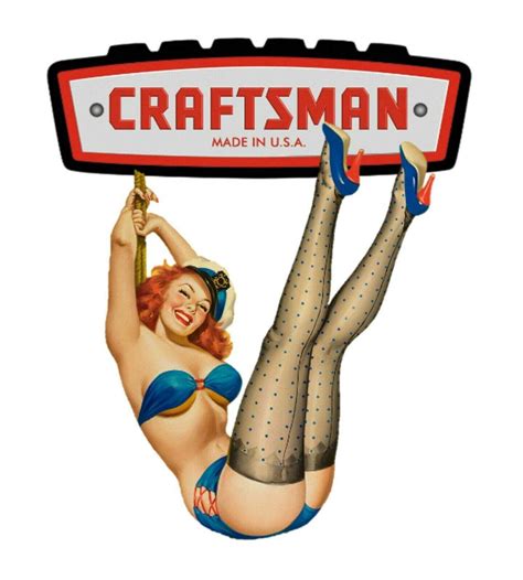 CRAFTSMAN TOOL STICKER DECAL SEXY GIRL MECHANIC TOOLBOX SIGN CHEST USA On EBid United States