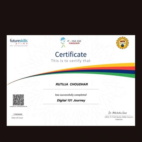 Futureskillprime Aicte Skill Rutuja Choudhar