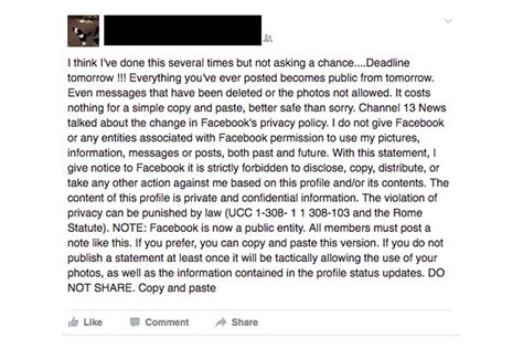 Dont Fall For This Viral Facebook Hoax Facebook Privacy