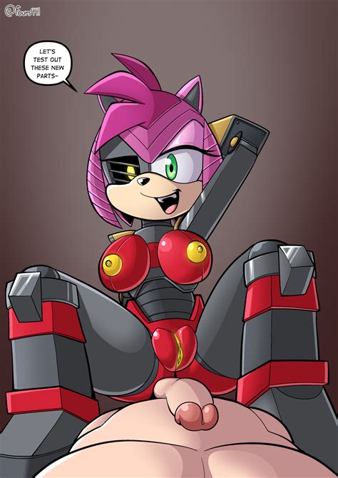 Rule 34 Amy Rose Anthro Breasts Cybernetics Cyborg Eulipotyphlan