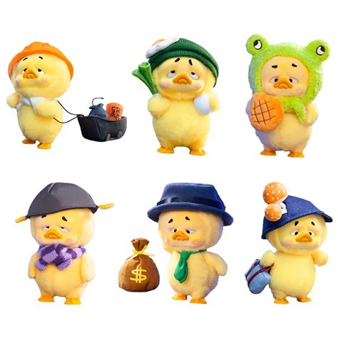 kgota troublesome duck figure toys work is troublesome duck series fluffy anime figure surprise