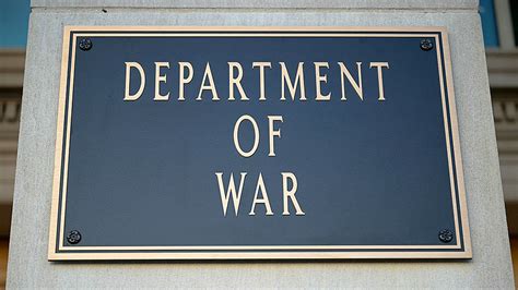 Pentagon Asks Congress To Approve Department Of War Rebrand