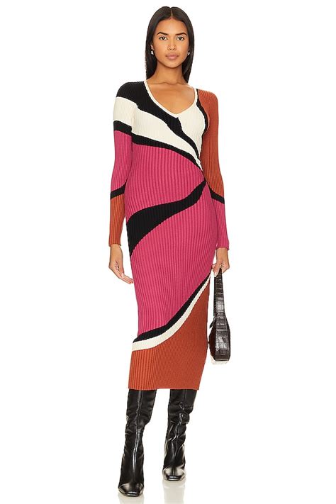 Minkpink Lorna Knit Midi Dress In Abstract Revolve