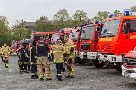 Hof Feuerwehren üben den Großeinsatz Hof Frankenpost