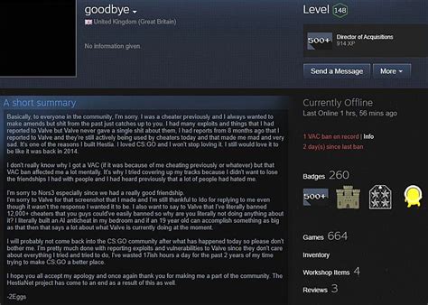 深刻打脸 《cs Go》反外挂开发者自己开挂遭封禁