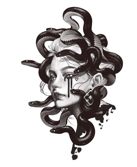 Pin by pamela naiara on Salvamentos rápidos Medusa tattoo design Medusa tattoo Black ink tattoos