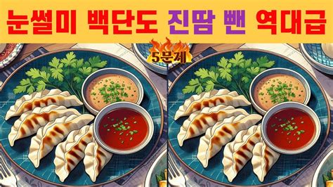 [다른그림찾기 치매예방퀴즈] 눈썰미 100단도 다른곳 1개 포기 치매예방 틀린그림찾기 숨은그림찾기