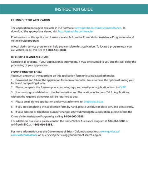 British Columbia Canada Crime Victim Assistance Program Victim