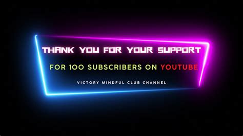 100 Subscribers Celebration Thank You Youtube