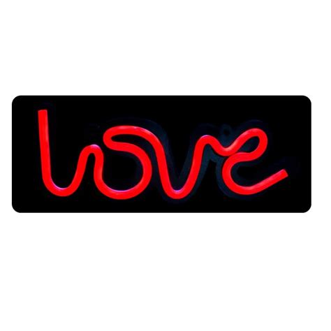 قیمت و خرید چراغ دیواری مدل نئون طرح Love