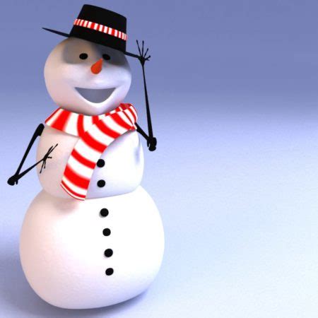 3D Model of Snowman - Kezan's Portfolio