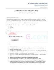 Iterative Control Instruction Loop Pdf Iterative Control Instruction Loop C Notes Vol