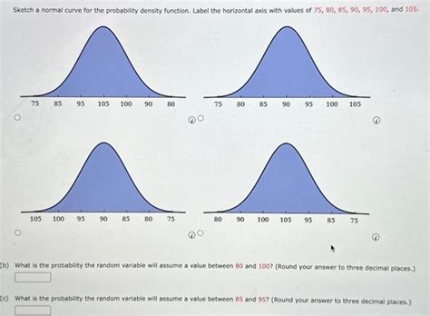 solved a random variable is normally distributed with a mean