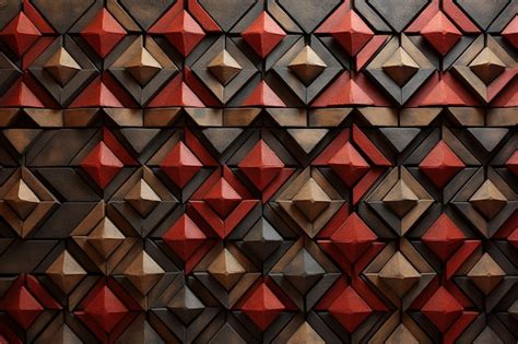 Premium Photo Geometric Patterns Brick Wall