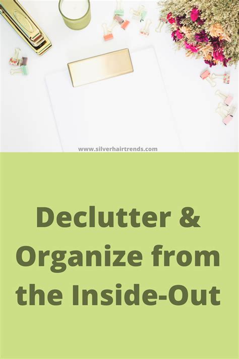 declutter and organize for a better life