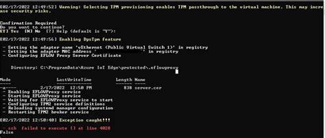 Set Dpstpm Feature Failed In Windows Server 2022 · Issue 120 · Azure