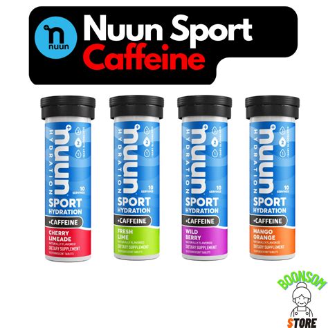 Nuun Hydration Electrolyte Sport Caffeine เมดฟเกลอแรแบบเมดผสม