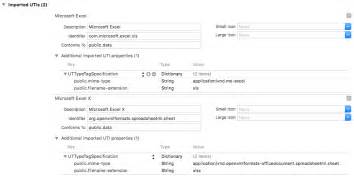Ios Share Excel File From One Application To Another Application