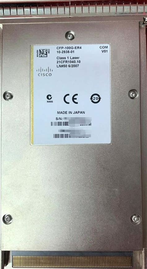 Cisco CFP G ER CFP Km SMF LC Liyuan Tech Cisco CFP G ER CFP Km SMF LC Liyuan Tech