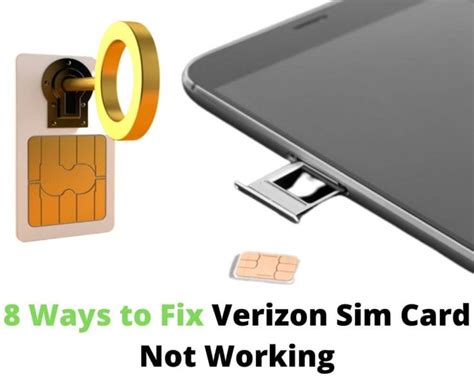 Verizon Sim Card Not Working 8 Ways To Fix It 2023