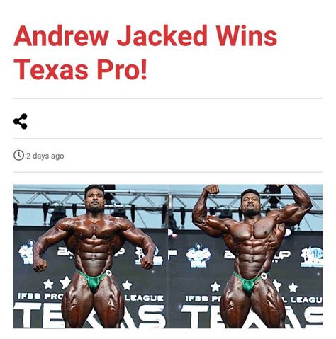 Andrew Jacked Wins Texas Pro 👉 Read More Here👇 👉