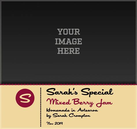 Jam Preserve Jar Labels Custom Designs Jam Labelizer