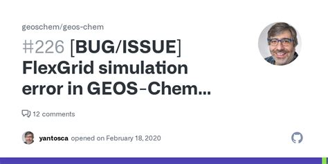Bugissue Flexgrid Simulation Error In Geos Chem 1270 · Issue 226 · Geoschemgeos Chem · Github