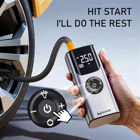 150psi ดิจิตอลอัตโนมัติ ที่สูบลมรถยนต์ เครื่องปั๊มลมไฟฟ้า แบบพกพา ไฟ