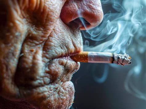 Cigarette Smoke Smoking Person Device Premium Ai Generated Image