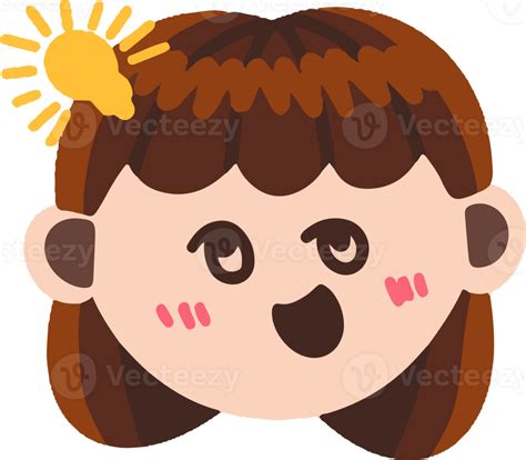 Girl Emoticon Expression 36418457 Png