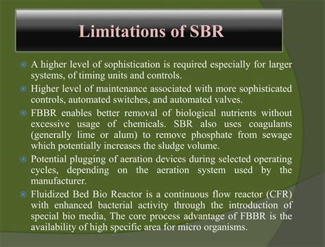 Sequential Batch Reactor Sbr Pptx