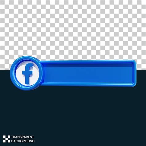 Premium Psd Free Psd Facebook With Search Bar Icon D Rendering