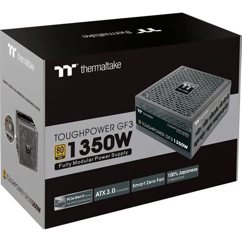 Thermaltake Toughpower GF3 1350W PC Netzteil Schwarz 1x 12 Pin High