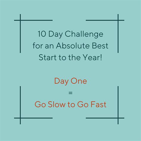 10 Day New Year Challenge