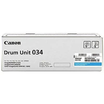 Original OEM Drum Unit Canon 034 9457B001 Cyan Store