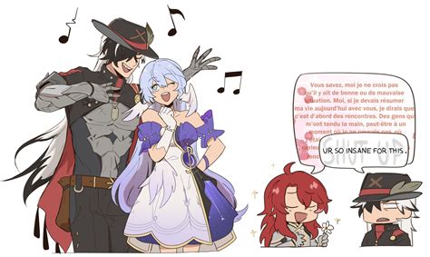 Robin Boothill And Argenti Honkai And 1 More Drawn By Netoii Danbooru