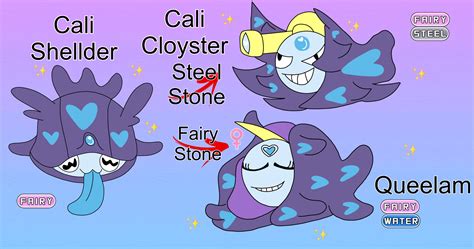 Cf Shinies Cali Shellder Cloyster Queelam By Alyssa Thepikachu