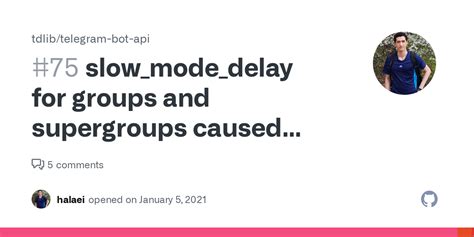 Slow Mode Delay For Groups And Supergroups Caused Problem For Bots