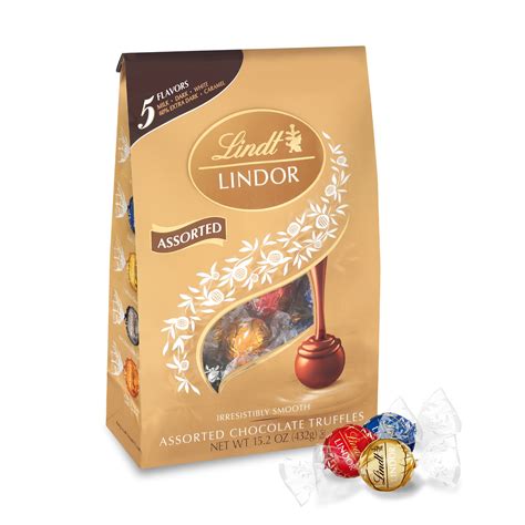 Buy Lindt Lindor Assorted Chocolate Candy Truffles 15 2 Oz Bag Online