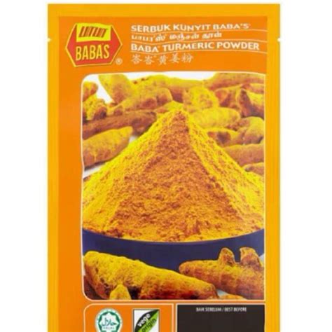Babas Serbuk Kunyit 125g 250g Shopee Malaysia