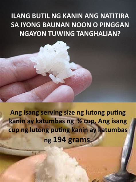 Ilang Butil Ng Kanin Ang Natira Sa Iyong Pdf